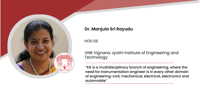 VNR Vignana Jyothi Institute of Engineering and Technology: Dr. Manjula Sri Rayudu, HOD EIE