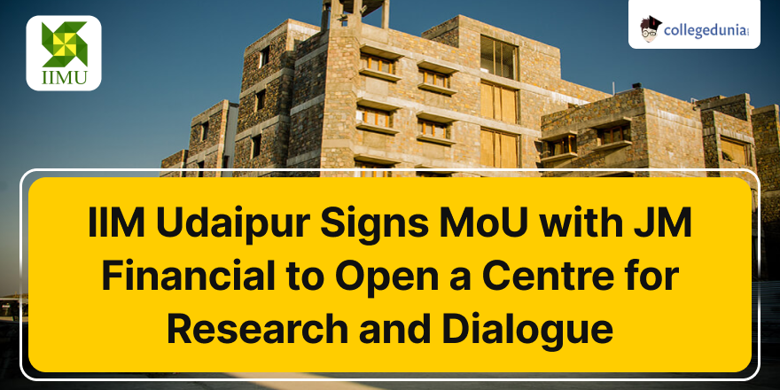 IIM Udaipur Signs MoU with JM Financial to Open a Centre for Research ...