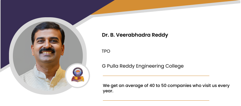 G Pulla Reddy Engineering College: Dr. B. Veerabhadra Reddy, TPO
