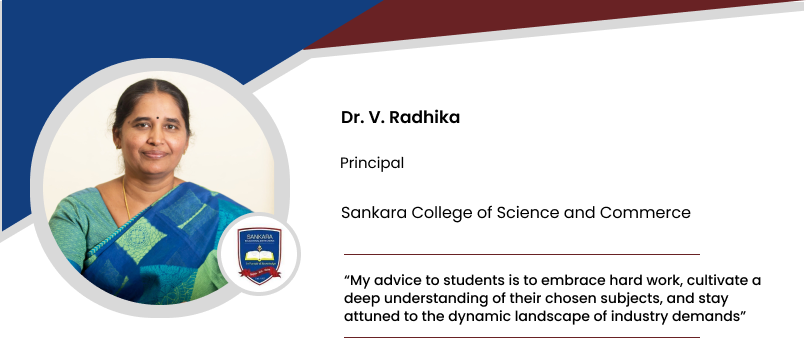 Sankara College of Science and Commerce: Dr. V. Radhika, Principal