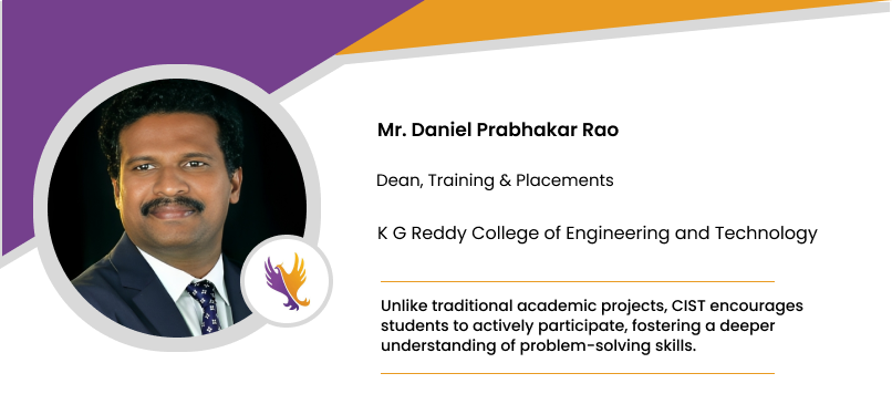 K G Reddy College of Engineering and Technology: Mr. Daniel Prabhakar ...
