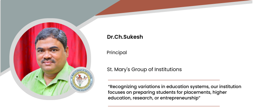 St. Mary's Group of Institutions: Dr.Ch.Sukesh, Principal