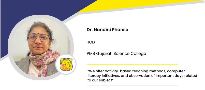 PMB Gujarati Science College: Dr. Nandini Phanse, HOD