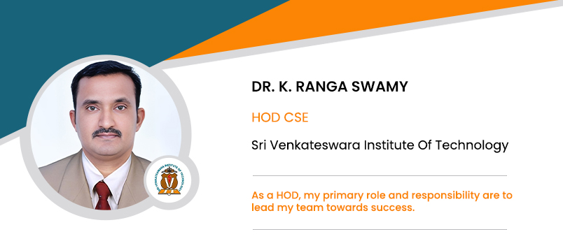 Sri Venkateswara Institute Of Technology: Dr. K. Ranga Swamy, HOD CSE