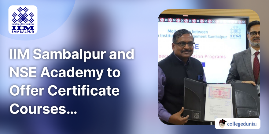 IIM Sambalpur Signs MoU with NSE Academy to Offer Joint Certificate Courses