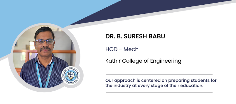 Kathir College of Engineering: Dr. B. Suresh Babu, HOD - Mech