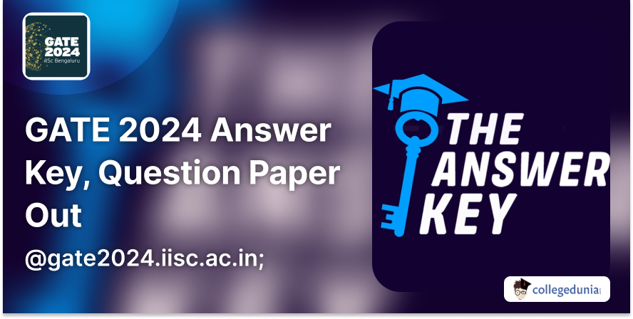 GATE 2024 Answer Key, Question Paper Out @gate2024.iisc.ac.in; Get PDF Download Link Here