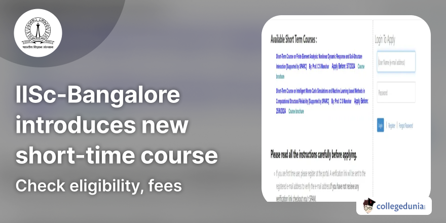 IISc Bangalore Introduces Short Term Course on Techniques in Computational Structural ...