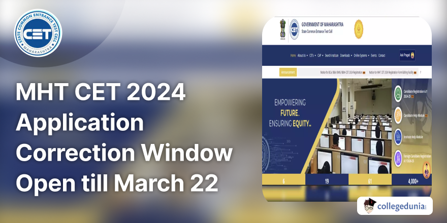 MHT CET 2024 Application Correction Window Open till March 22; Know How to Make Edits Here