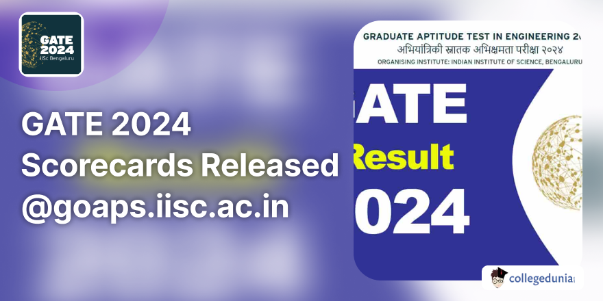 GATE 2024 Scorecards Released @goaps.iisc.ac.in; 1.29 Lakh Candidates ...