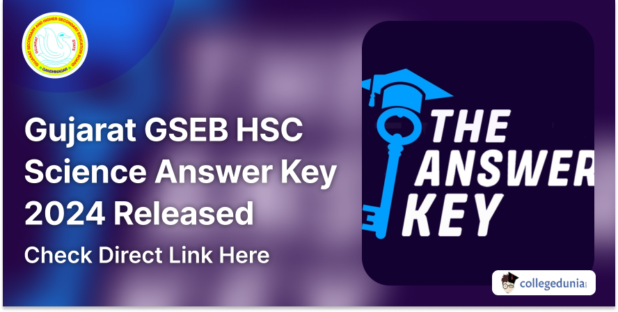 Gujarat GSEB HSC Science Answer Key 2024 Released @gsebeservice.com ...