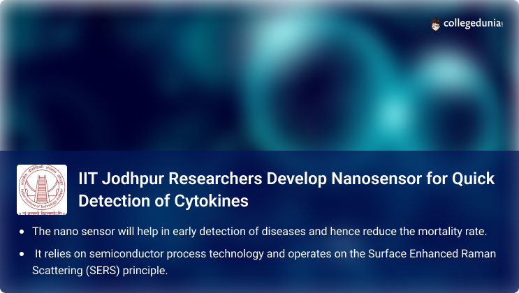 IIT Jodhpur Researchers Develop Nanosensor for Quick Detection of Cytokines