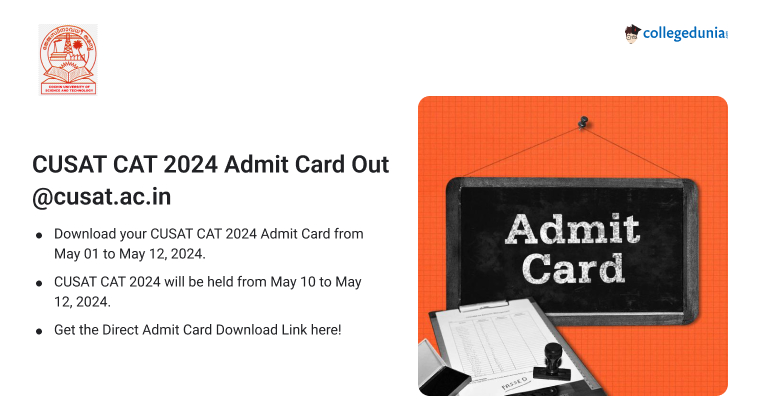 CUSAT CAT 2024 Admit Card Out @cusat.ac.in; Check Direct Link Here CUSAT CAT 2024 Admit Card Out @cusat.ac.in; Check Direct Link Here