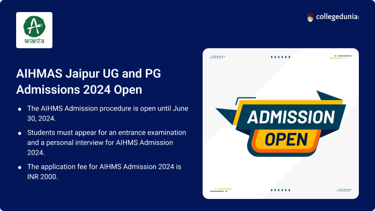 AIHMAS Jaipur UG and PG Admissions 2024 Open @aihmas.com; Check Direct ...