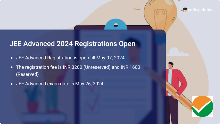 JEE Advanced 2024 Registration Open @jeeadv.ac.in; Get Direct Link to Apply Here