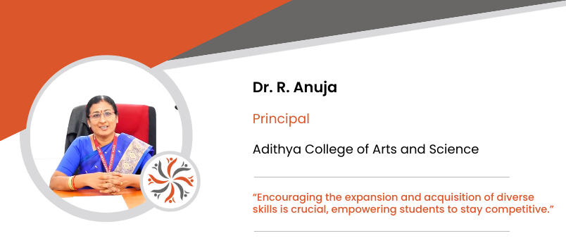 Adithya College of Arts and Science: Dr. R. Anuja, Principal