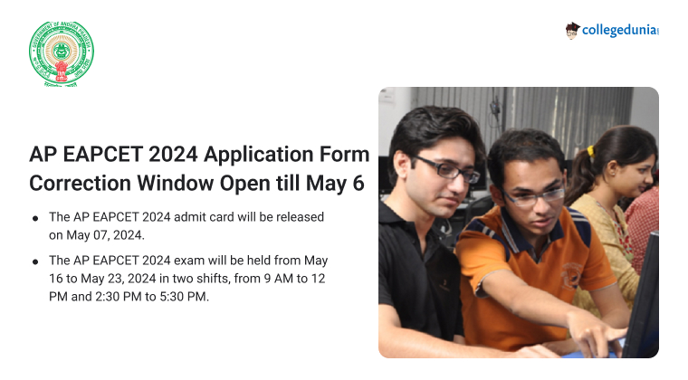 AP EAPCET 2024 Application Form Correction Window Open; Check Direct ...