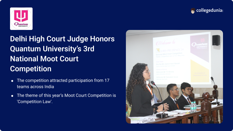 Quantum University’s 3rd National Moot Court Competition ‘JURISPRUDENCE ...