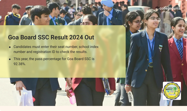 Goa Board SSC Result 2024 Out, Pass Percentage Dropped to 92.38%, Get ...