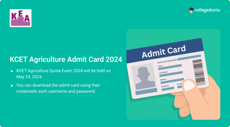 KCET Agriculture Admit Card 2024 Released, Get Direct Download Link Here
