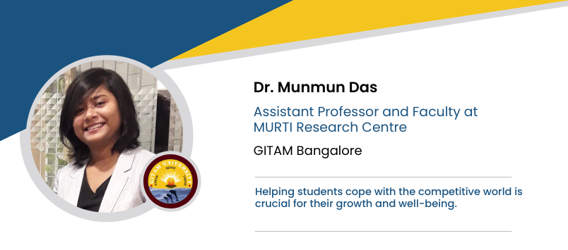 GITAM Bangalore: Dr. Munmun Das, Asst. Professor and Faculty at MURTI Research Centre