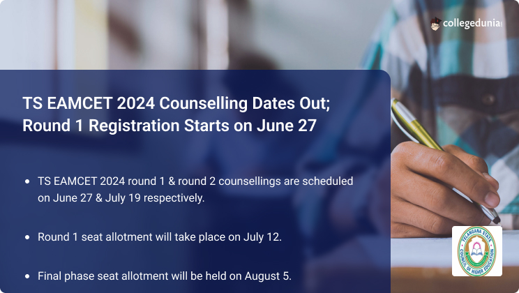 TS EAMCET 2024 Counselling Dates Out; Round 1 Registration Starts on ...
