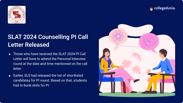 SLAT 2024 Counselling PI Call Letter Released; Check PDF Here
