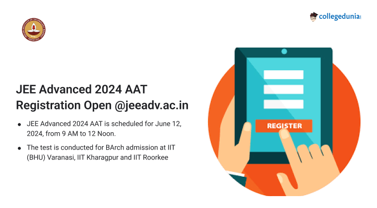 JEE Advanced 2024 AAT Registration Open @jeeadv.ac.in, Exam on June 12; Get Direct Link Here