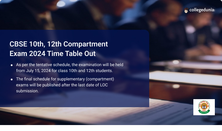 CBSE 10th, 12th Compartment Exam 2024 Time Table Out, Registration Open ...