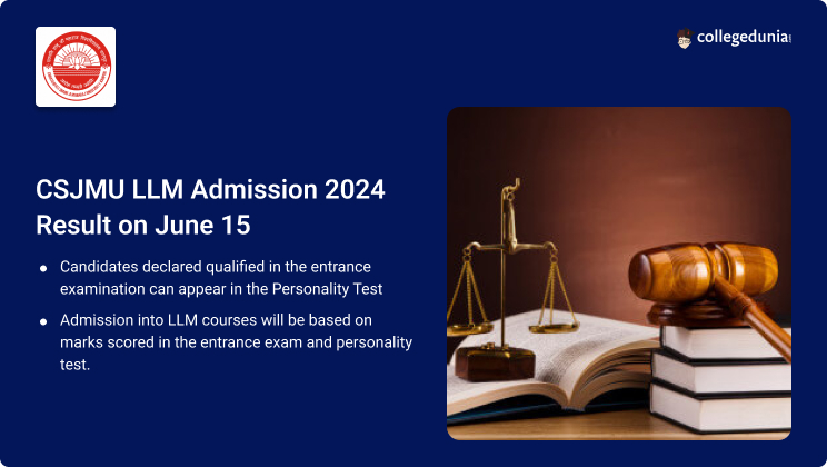 CSJMU LLM Admission 2024 Final Results to be Out on June 15 ...