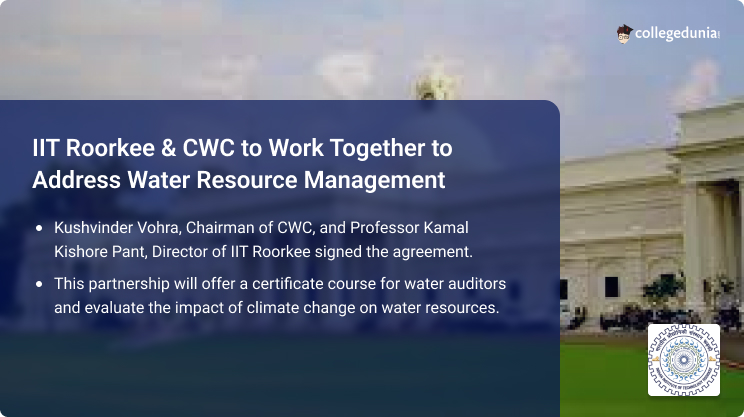 IIT Roorkee Partners with CWC to Offer Water Resources and Urban Flood ...