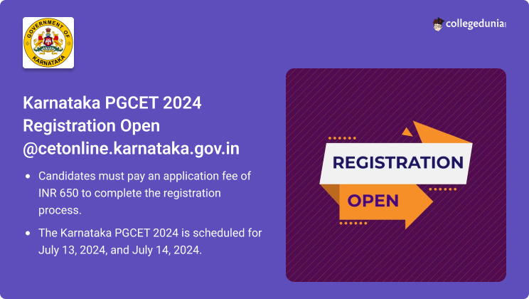 Karnataka PGCET 2024 Registration Open @cetonline.karnataka.gov.in ...