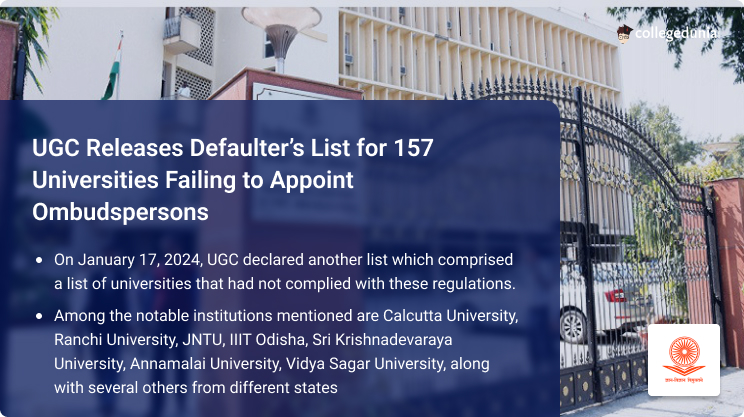 UGC Releases Defaulter’s List for 157 Universities Failing to Appoint ...