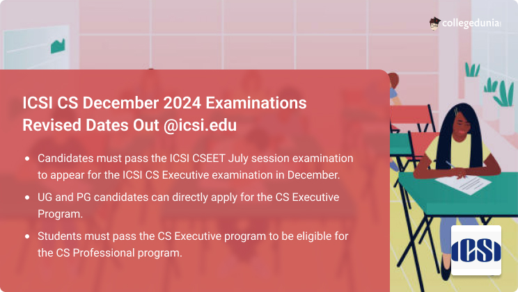 ICSI CS December Session 2024 Examinations for Executive and ...
