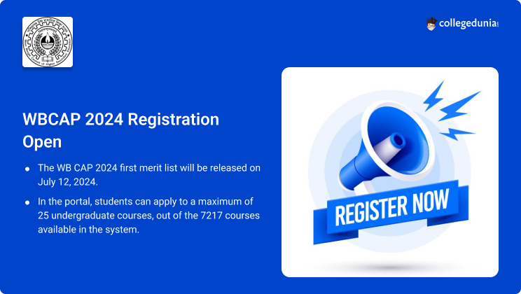 WB CAP 2024 Registration Begins @wbcap.in; Apply till July 7
