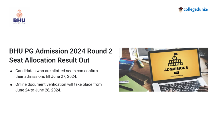 BHU PG Admission 2024 Round 2 Seat Allocation Out, Accept Seats till ...