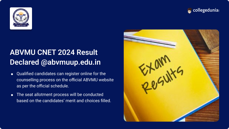 ABVMU CNET 2024 Result Out @abvmuup.edu.in, Get Direct Link Here