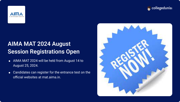 AIMA MAT 2024 August Session Registrations Open @mat.aima.in; Apply Here
