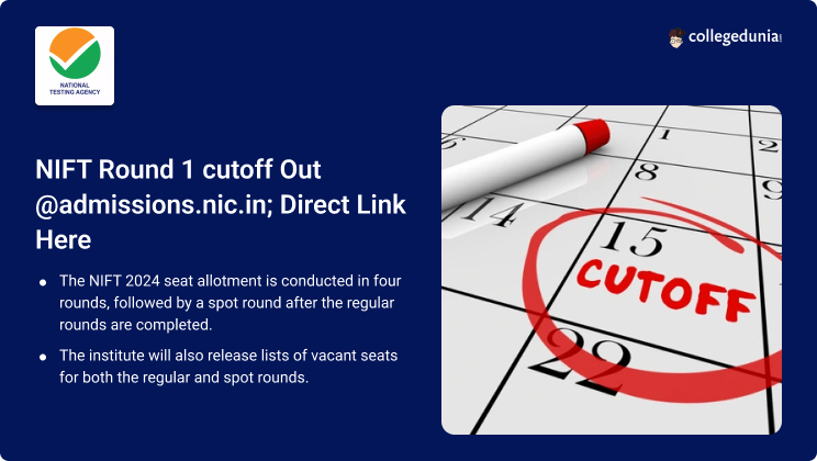 NIFT Round 1 Cutoff Out @admissions.nic.in; Direct Link Here