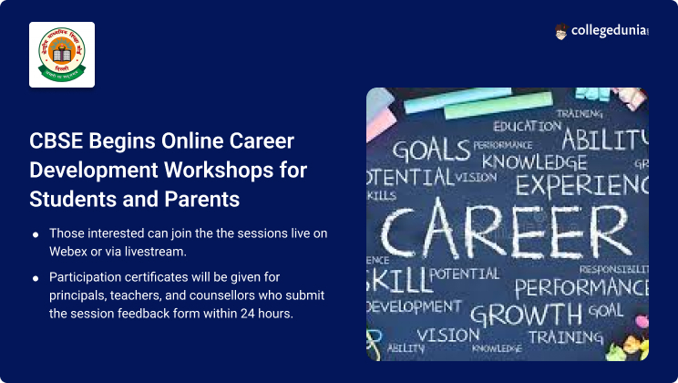 CBSE Begins Online Career Development Workshops for Students and ...