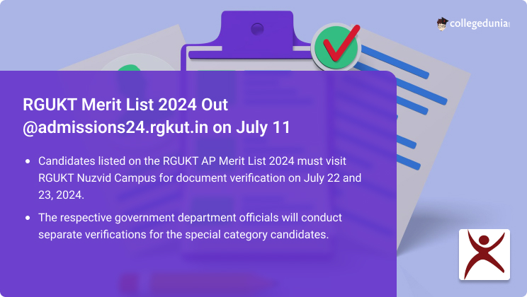 RGUKT Merit List 2024 Out @admissions24.rgukt.in; Check Complete ...