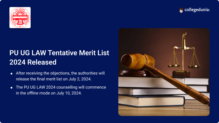 PU UG LAW 2024 Tentative Merit List Out for BALLB, BComLLB Courses ...