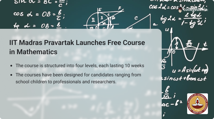 IIT Madras Pravartak Launches Free Course in Mathematics; Apply till ...