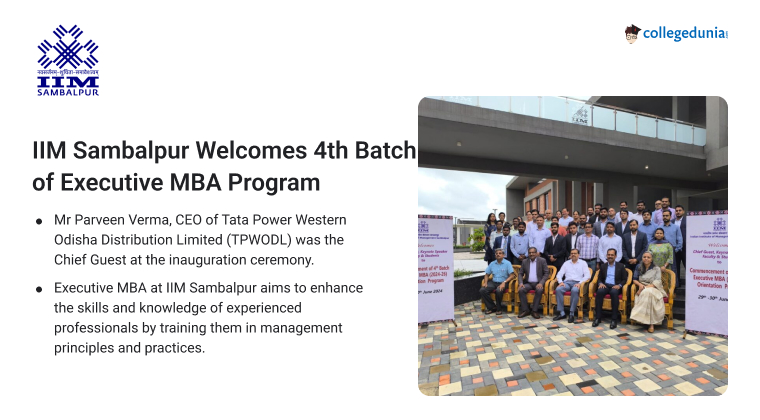 IIM Sambalpur Kicks Off 4th Batch of EMBA Program with 41 Working ...