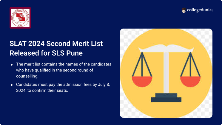 SLAT 2024 Second Merit List Released for SLS Pune; Check Important ...