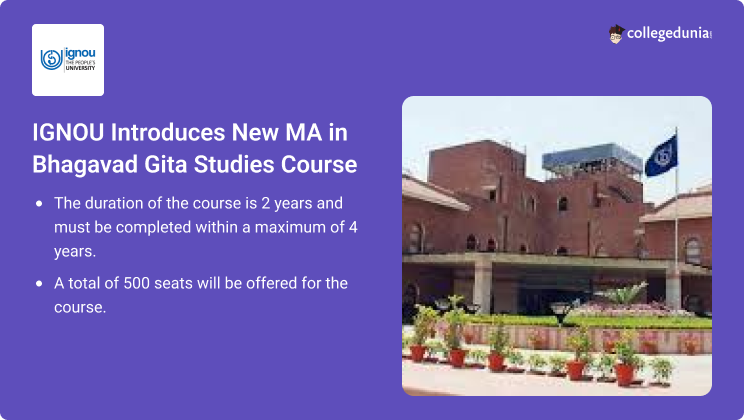 IGNOU Introduces New MA in Bhagavad Gita Studies Course; Registrations ...