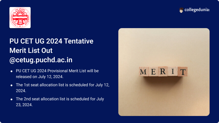 PU CET UG 2024 Tentative Merit List Out on July 5 @cetug.puchd.ac.in ...