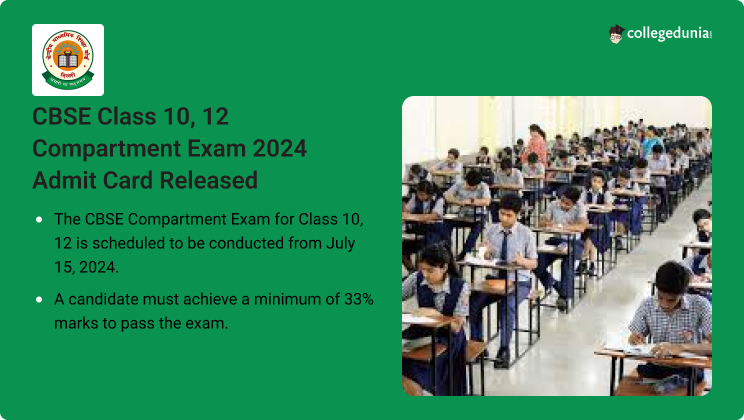 CBSE Class 10, 12 Compartment Exam 2024 Admit Card Released @cbse.gov ...