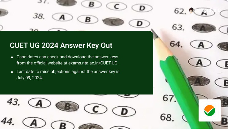 CUET UG 2024 Answer Key Out, Raise Objections till July 9; Get Direct Link Here