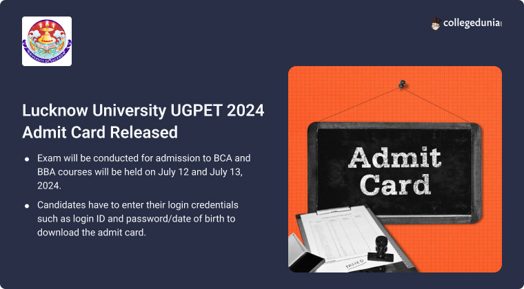 Lucknow University UGPET 2024 Admit Card Out @lkouniv.ac.in; Get Direct Link Here